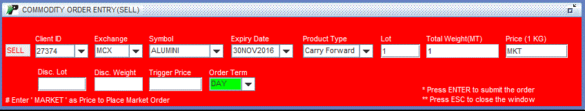 How to buy or sell scrips through Market Watch?