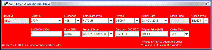 How to buy or sell scrips through Market Watch?